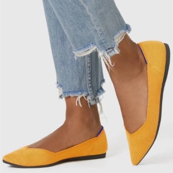 Rothy's | Shoes | Rothys The Point Marigold Mustard Yellow Pointed Toe ...